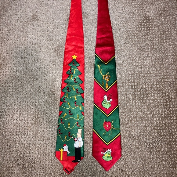 Dr. Suess | Accessories | Mens Dr Seuss Christmas Grinch And Dilbert ...